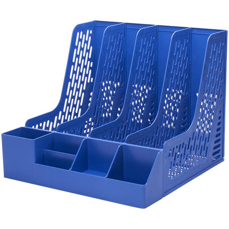 得力（deli） 文件架收纳文件栏筐办公用品创意桌面文件框资料架 四联文件筐 78991报价_参数_图片_视频_怎么样_问答-苏宁易购