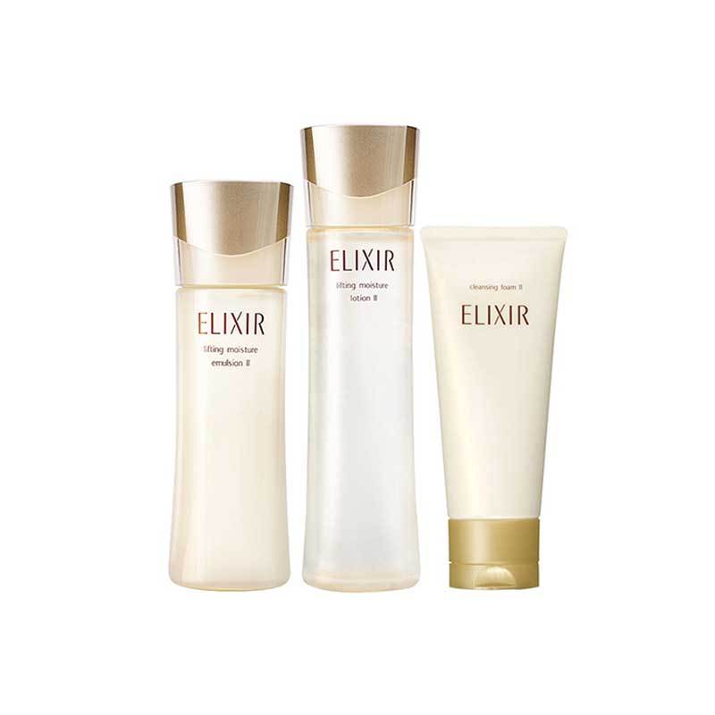 乳液 护肤3件套 | ELIXIR日本怡丽丝尔II滋润型化妆水170ml+乳液130ml+2号洗面奶145g【价格 图片 品牌 报价】-苏宁易购苏宁Laox海外旗舰店