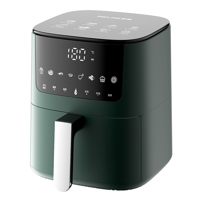 美菱(MELING)空气炸锅家用新款智能无油电炸锅多功能烤箱一体大容量薯条机_6L绿色双旋钮温控款报价_参数_图片_视频_怎么样_问答-苏宁易购
