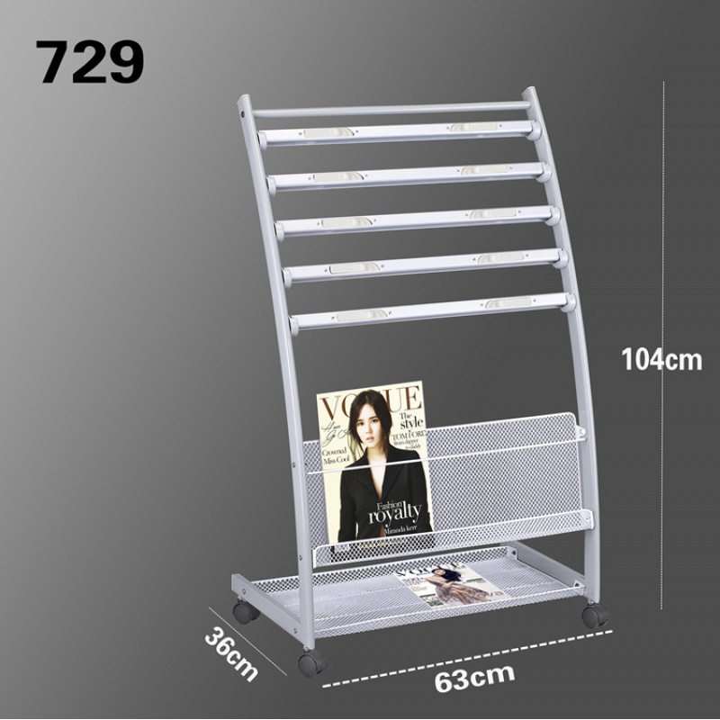 黑灰白色铁质报刊架闪电客报纸架杂志架资料展示架宣传收纳落地架-3 99*60.5cm(DX-9)黑色视频介绍_黑灰白色铁质报刊架闪电客报纸架 ...