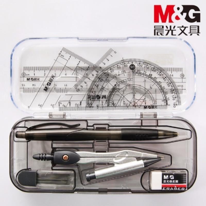 晨光圆规学生用金属多功能不锈钢尺子专业绘图工具考试套装笔芯 七件套圆规报价_参数_图片_视频_怎么样_问答-苏宁易购