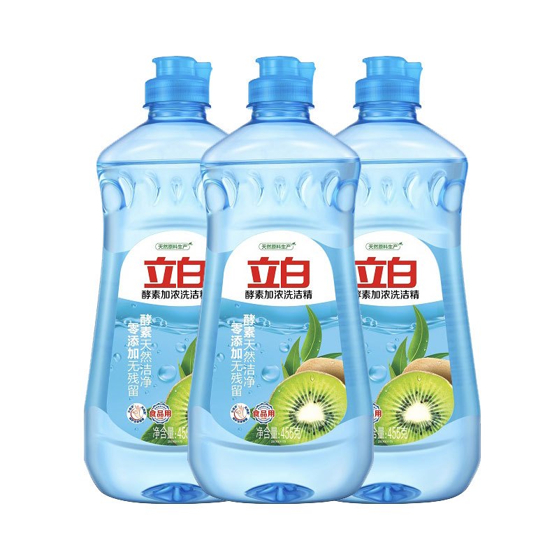 立白-F 酵素洗洁精455g*3瓶 酵素加浓洗洁精 酵素天然洁净参数配置_规格_性能_功能-苏宁易购