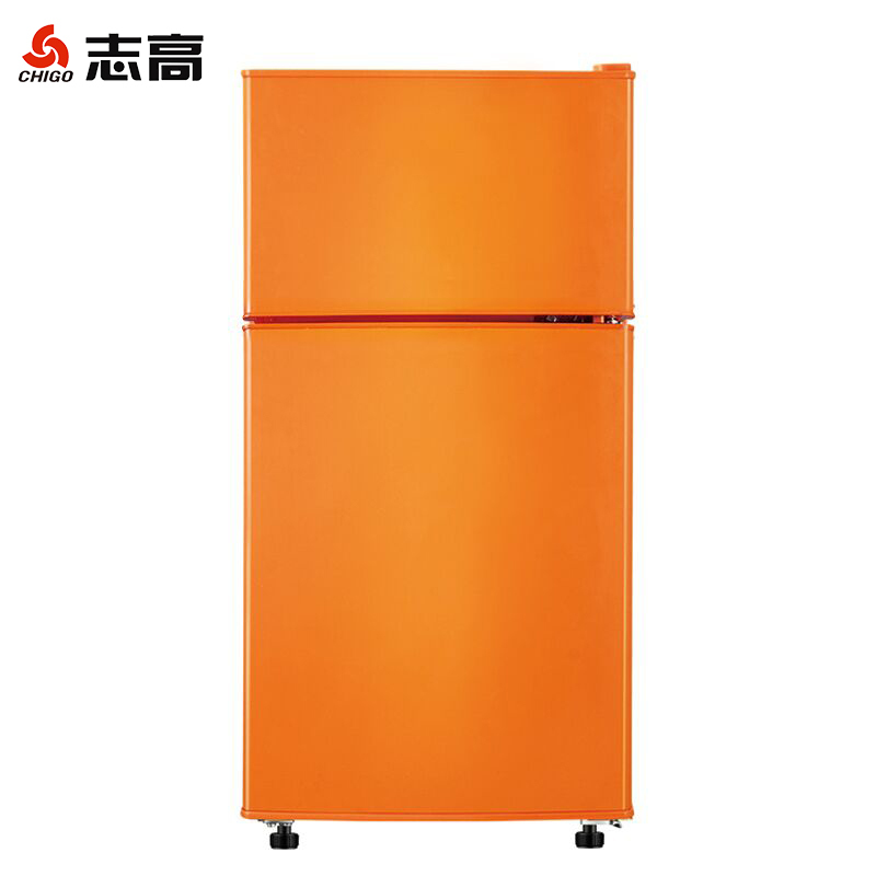 志高(CHIGO)冰箱BCD-118P2T 志高（CHIGO）BCD-118P2T 118升双门冰箱 家用小冰箱 迷你小型宿舍租房 冷冻冷藏 节能降噪 直冷 活力橙【价格 图片 品牌 报价 ...