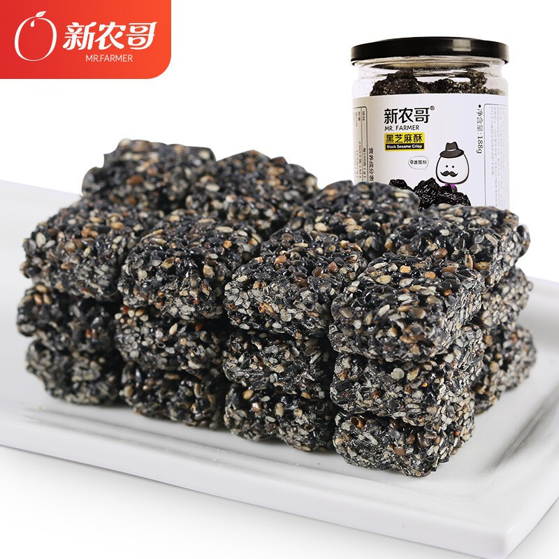 新农哥 黑芝麻酥188g地方小食 特产坚果零食休闲零食报价_参数_图片_视频_怎么样_问答-苏宁易购