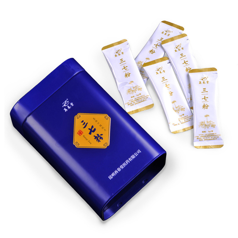 再春堂 三七粉 3g*34袋共102g 中国云南文山州田七粉 三七超细粉规格值20头-120头 精制铁盒包装视频介绍_再春堂 三七粉 3g*34袋共102g 中国云南文山州田七粉 三七超细粉 ...