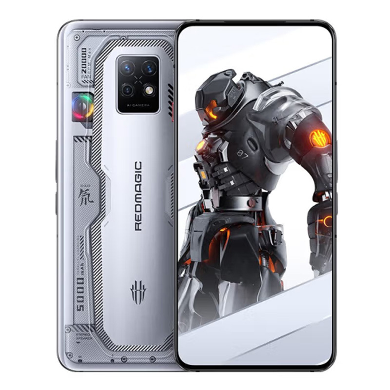 努比亚(nubia)手机红魔7spro [送膜+壳+耳机+散热器]努比亚nubia红魔7SPro 12+256 氘锋透明银翼版 游戏手机红魔 ...