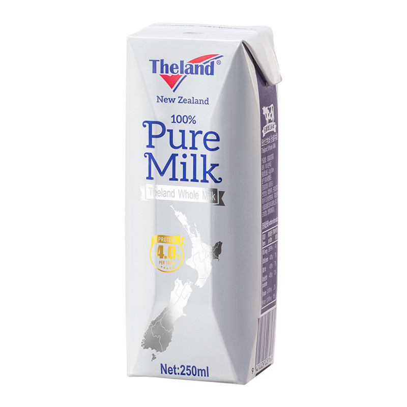 纽仕兰Theland新西兰进口4.0g蛋白全脂纯牛奶250ml*24盒家庭装营养早餐奶报价_参数_图片_视频_怎么样_问答-苏宁易购