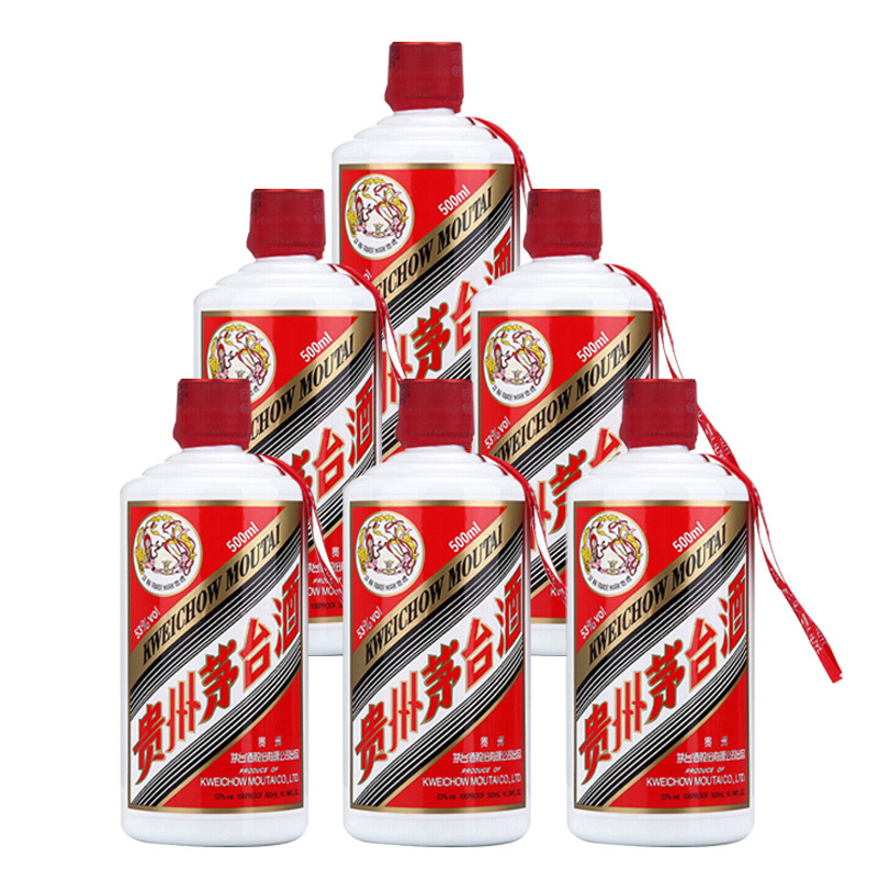 【白酒】 茅台飞天53度 6瓶套装 500ml*6(2018年产)【价格 图片 品牌 报价】-苏宁易购苏宁自营