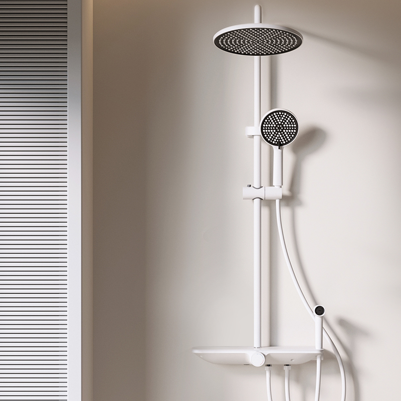 汉斯格雅hansgrohe双飞雨240大顶喷恒温浴缸龙头带下出水花洒精铜材质三出水挂墙式淋浴管花洒套装26777007报价_参数_图片_视频 ...