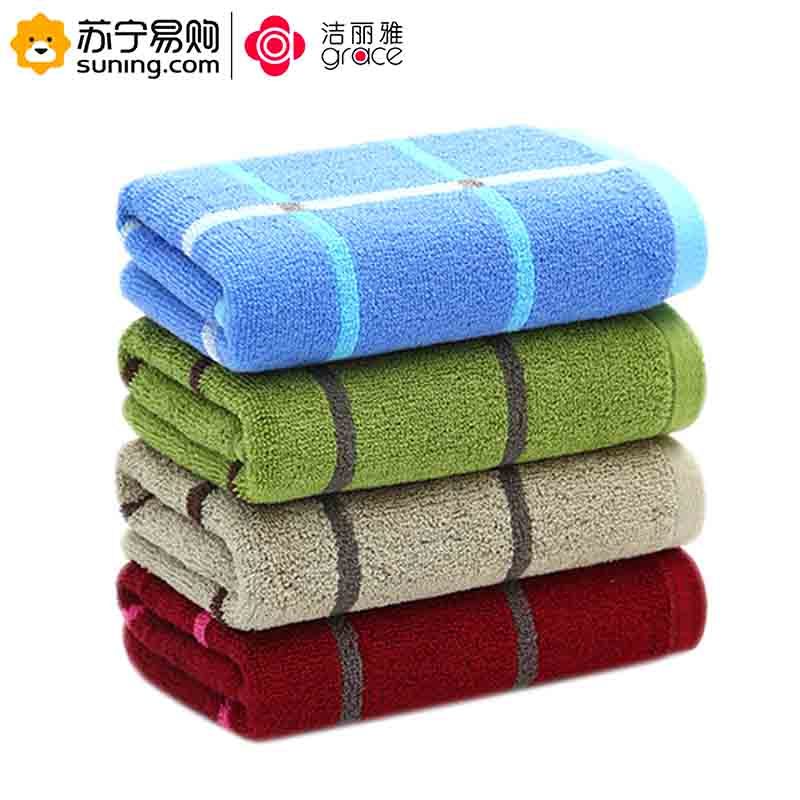 洁丽雅(grace) 面巾 毛巾 E0114 纯棉多臂方格洗脸面巾 颜色随机 单条装视频介绍_洁丽雅(grace) 面巾 毛巾 E0114 ...