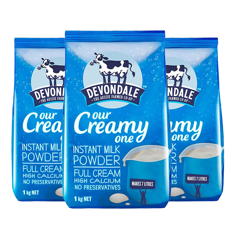进口奶粉 3件装| 德运Devondale 全脂成人奶粉1kg/袋 澳洲进口 高钙 早餐 学生奶粉【价格 图片 品牌 报价】-苏宁易购苏宁自营