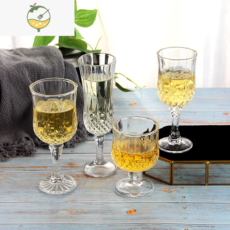 YICHENG玻璃钻石红酒杯葡萄酒香槟杯干邑杯威士忌甜酒鸡尾酒杯子耐热 矮款 2只报价_参数_图片_视频_怎么样_问答-苏宁易购