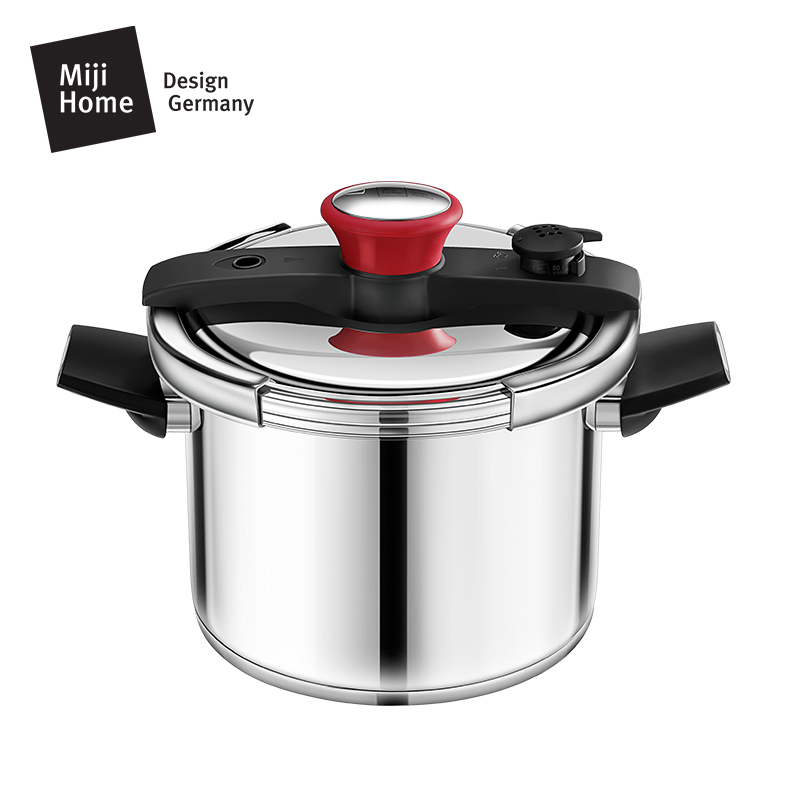 米技(MIJI)压力锅MH-PC6L-CN 德国米技miji 6L压力锅 锅底复底高导磁不锈钢 双档工作压力切换【价格 图片 品牌 报价 ...