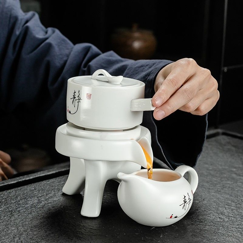 紫砂万福自动茶具6杯 懒人功夫茶具套装自动旋转小茶壶陶瓷茶杯泡茶神器家用办公室会报价_参数_图片_视频_怎么样_问答-苏宁易购