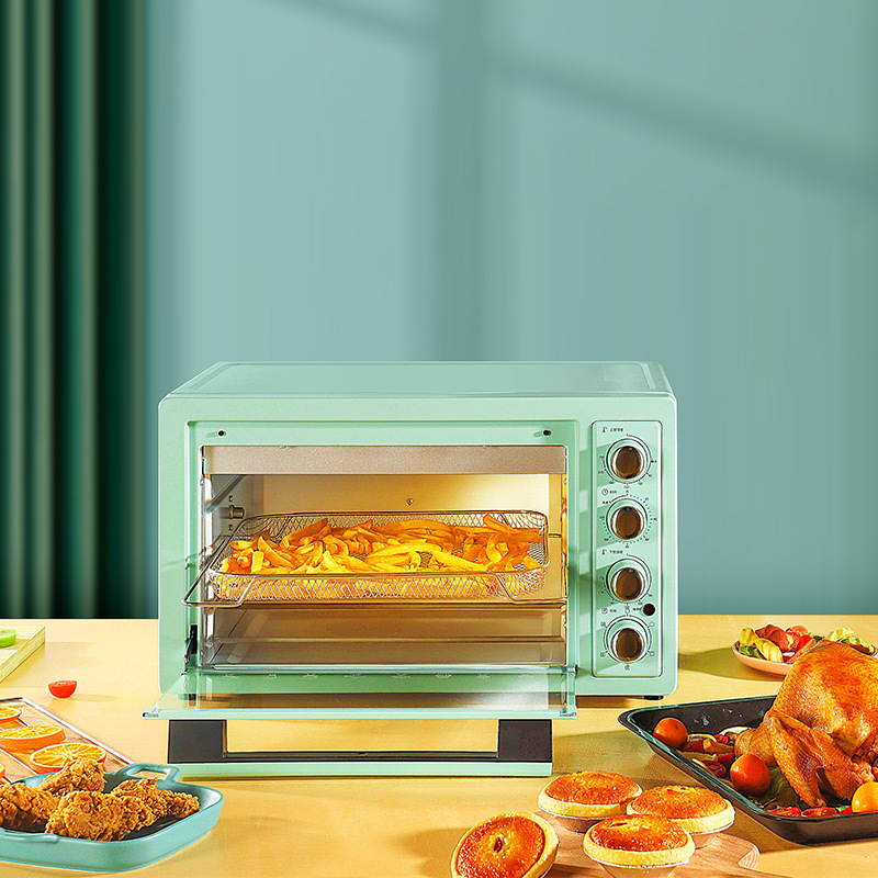 Galanz/格兰仕 KF32-G01电烤箱空气炸锅家用智能复古热风循环官方 绿色 正品保证全国联保报价_参数_图片_视频_怎么样_问答-苏宁易购