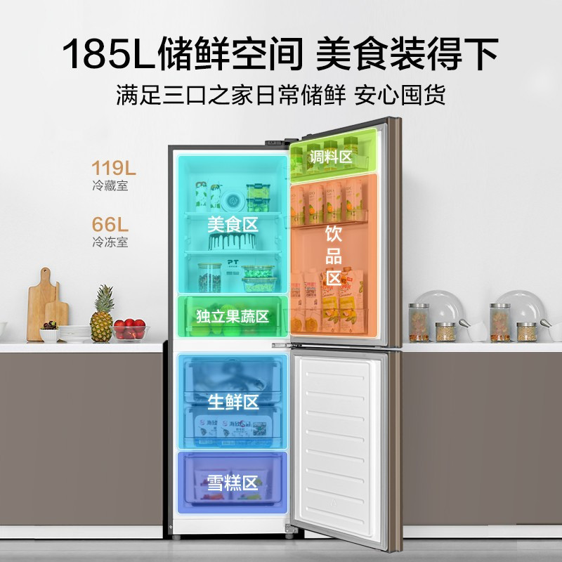 美的(Midea)冰箱BCD-185WM(E)报价_参数_图片_视频_怎么样_问答-苏宁易购