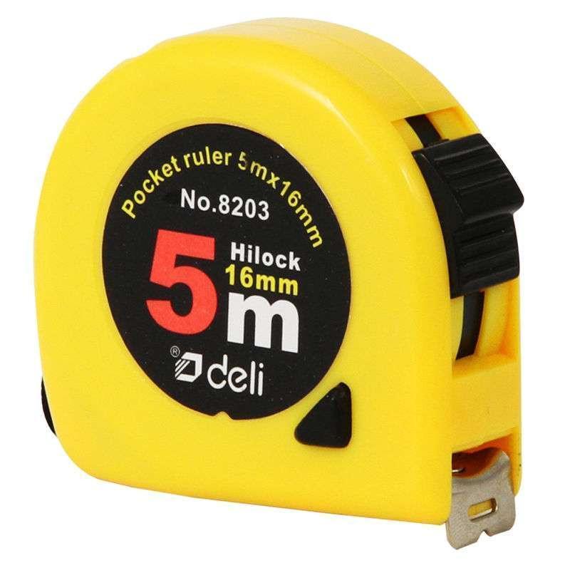 得力(Deli) 卷尺8203 钢卷尺 尺子 回缩缓冲 测量用具 工程适用 5M 剪/刀/尺报价_参数_图片_视频_怎么样_问答-苏宁易购