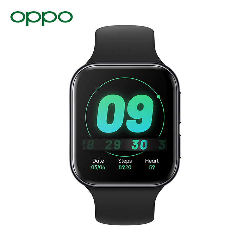 OPPO Watch 41mm 雅黑 智能手表 电话手表 运动手表 eSIM通信 双曲面柔性屏 超长续航 VOOC闪充 游泳级防水视频介绍 ...