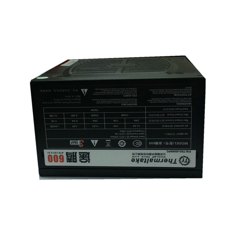 Tt（Thermaltake）途腾600 电源台式机电脑电源主机电源额定500W静音电源三年换新参数配置_规格_性能_功能-苏宁易购