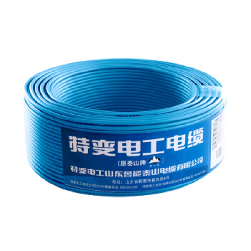 特变电工(TBEA)电线电缆 WDZ无卤低烟阻燃6平方铜芯硬电线 WDZ-BYJ 450/750V-6 蓝色 100米参数配置_规格_性能_功能-苏宁易购