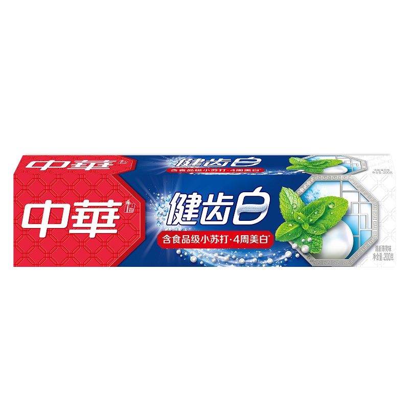 中华 (Zhong Hua) 健齿白牙膏 清新薄荷味200g【联合利华】牙膏牙膏已经用了，味道好-苏宁易购