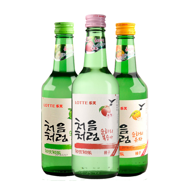 【洋酒】 乐天/LOTTE 初饮初乐配制酒360ml*3 三种口味(桃子、苹果、柚子)【价格 图片 品牌 报价】-苏宁易购苏宁自营