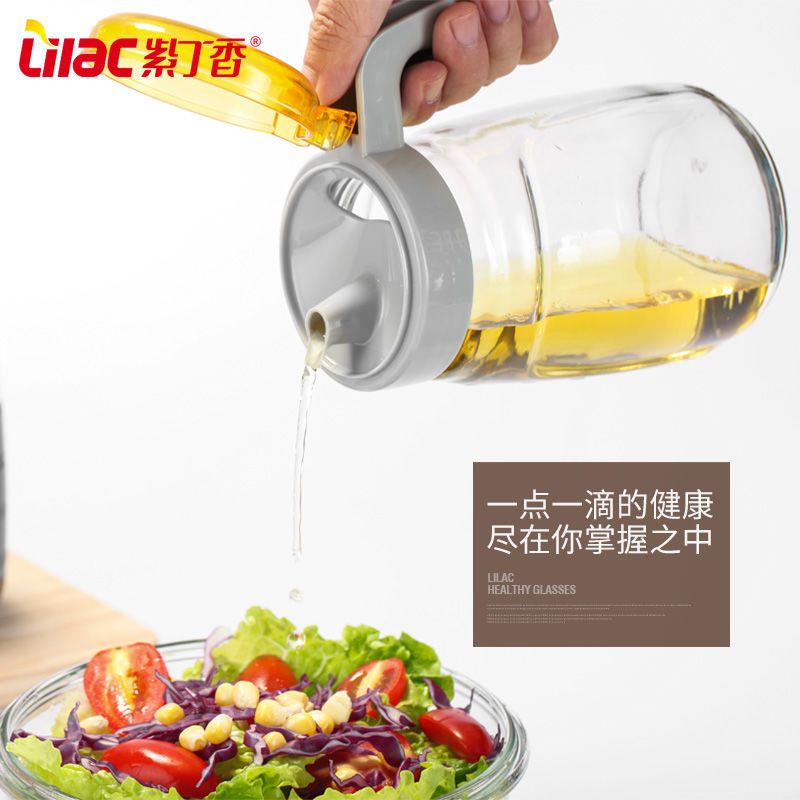紫丁香玻璃油壶防漏家用倒酱油瓶醋壶套装厨房塑料调味瓶香油瓶罐 JA650黄色650ML报价_参数_图片_视频_怎么样_问答-苏宁易购