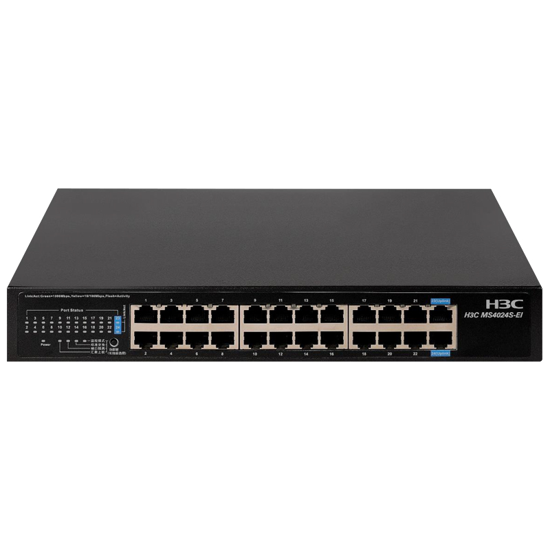 新华三(H3C)MS4024S-EI 24口千兆非网管企业级网络安防监控交换机参数配置_规格_性能_功能-苏宁易购