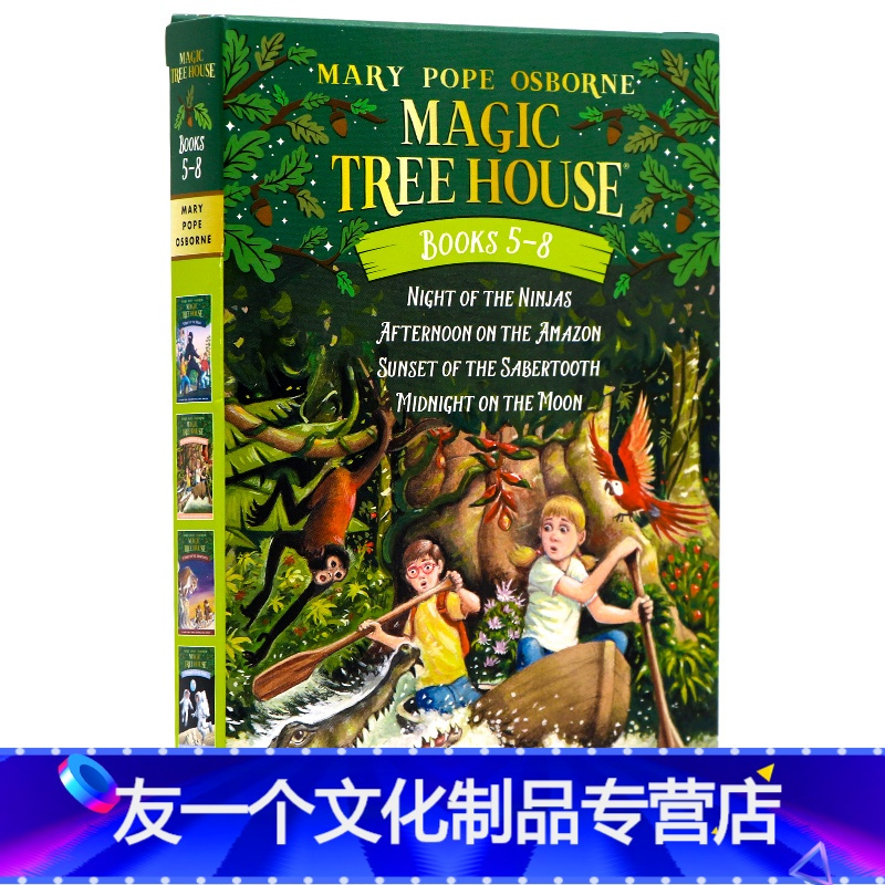 友一个正版】神奇树屋5-8英文原版 Magic Tree House Boxed Set Night of the》Mary著【摘要 书评 在线阅读】-苏宁易购图书