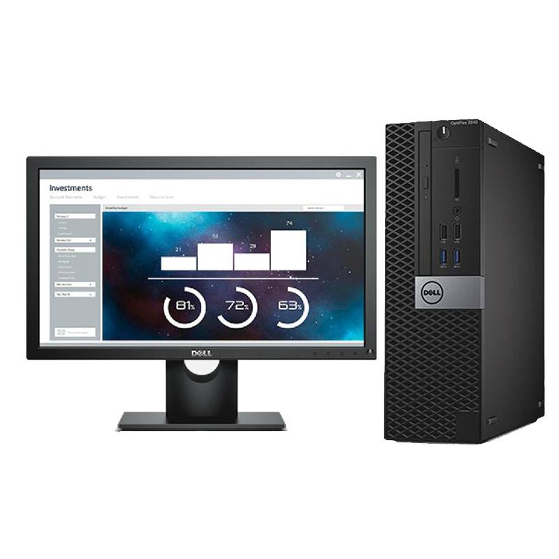 【商用显示器】 [套餐]戴尔Optiplex 3046台式机 3.192GHz 4G 1TB+DellE2216H 21.5寸液晶显示器【价格 ...