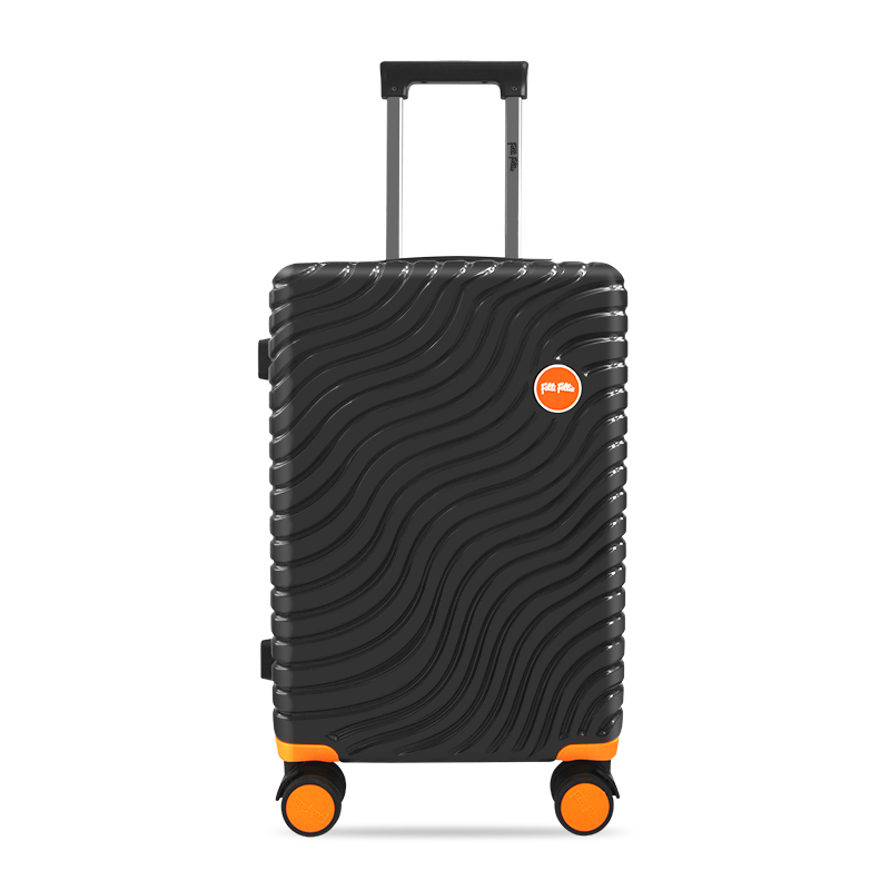 Folli Follie 芙丽芙丽 轻奢时尚潮流行李箱旅行箱360度静音万向轮登机箱 20英寸PC拉杆箱 黑色视频介绍_Folli ...
