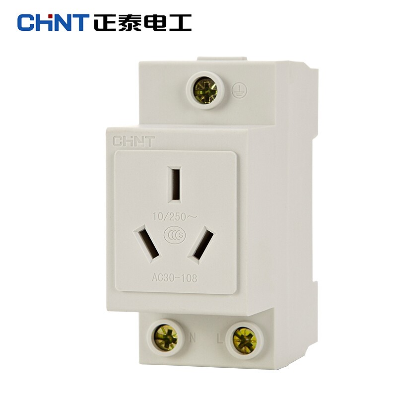 正泰(CHNT)AC30-108 插座模数化空开导轨插座箱配电 三孔10A参数配置_规格_性能_功能-苏宁易购