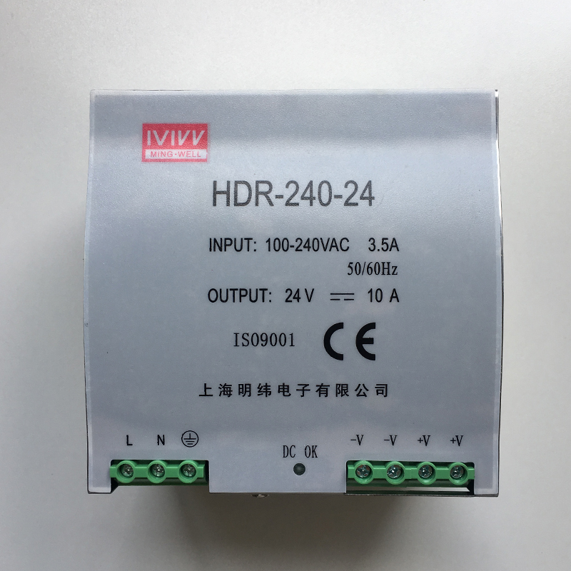 上海明伟电子导轨式开关电源 HDR-240-24参数配置_规格_性能_功能-苏宁易购