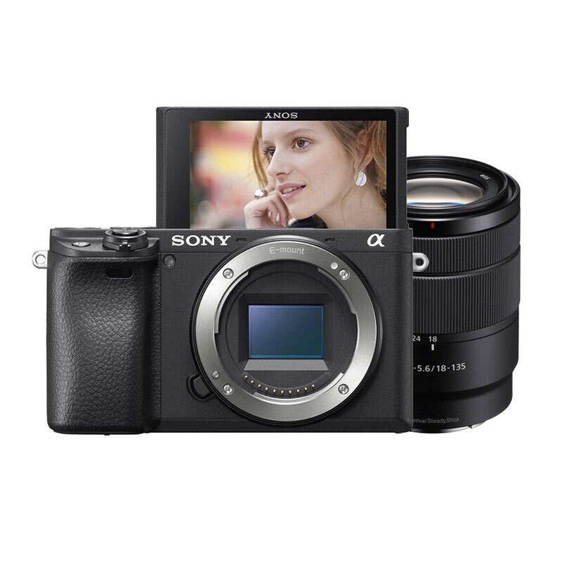 索尼(SONY) ILCE-A6400 APS-C画幅a6400微单相机4K视频Vlog直播数码相机 黑色18-135mm中长焦镜头报价_参数 ...