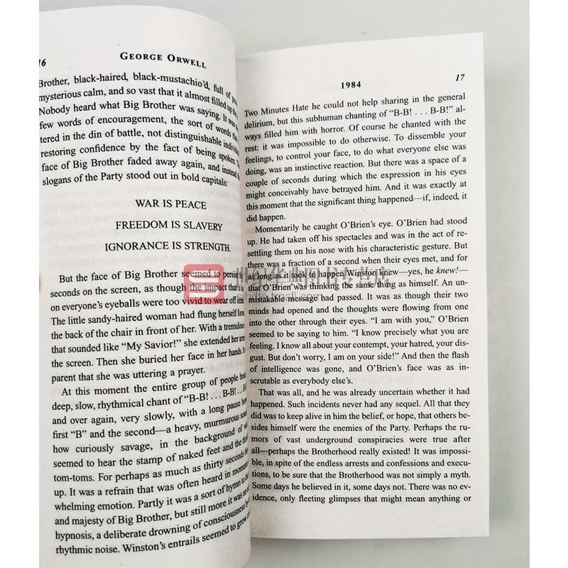 1984 英文原版小说 Nineteen Eighty Four 乔治奥威尔作品 George Orwell 一九八四视频介绍_1984 英文 ...