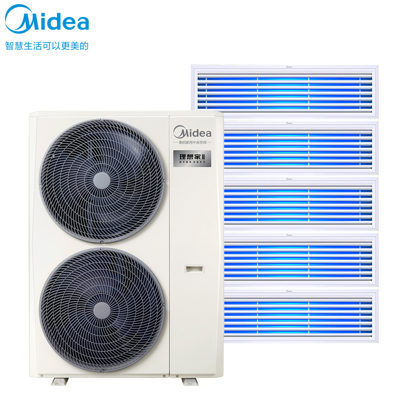 美的(Midea)理想家三代(带水泵)7匹一拖五智能全直流变频家用中央空调多联机MJV-180W-E01-LXⅢ参数配置_规格_性能_功能-苏宁易购