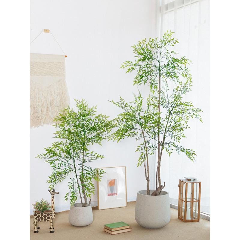 红色南天竹-95cm 北欧仿真绿植南天竹假绿色仿生植物家居室内盆栽客厅落地装饰摆件报价_参数_图片_视频_怎么样_问答-苏宁易购