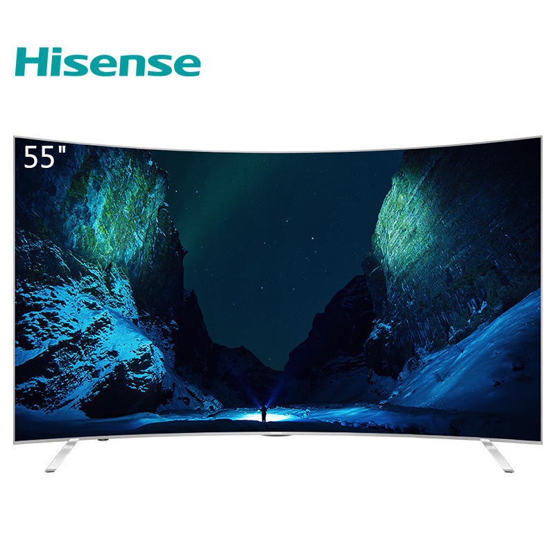 海信 Hisense Led55ec880ucq 55英寸4k超高清 曲面 人工智能语音 Hdr 液晶平板电视机参数配置 规格 性能 功能 苏宁易购
