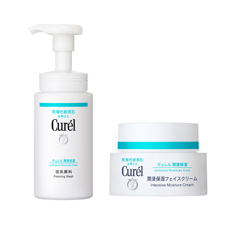 2瓶装| Curél(Curel)珂润润浸保湿面霜日霜 40g+ 润浸保湿洁面泡沫 150ml视频介绍_2瓶装| Curél(Curel)珂润润浸保湿面霜日霜 40g+ 润浸保湿洁面泡沫 ...