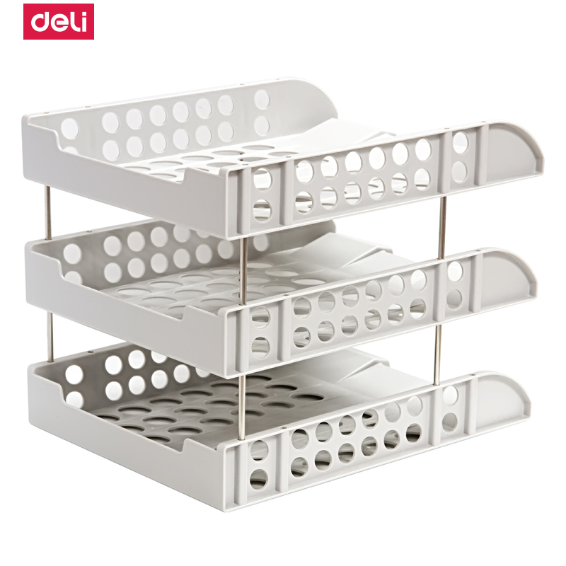 得力(deli)9217资料架收纳架文件架文件栏文件筐文件盘文件座办公用品颜色随机单个装视频介绍_得力(deli)9217资料架收纳架文件架 ...