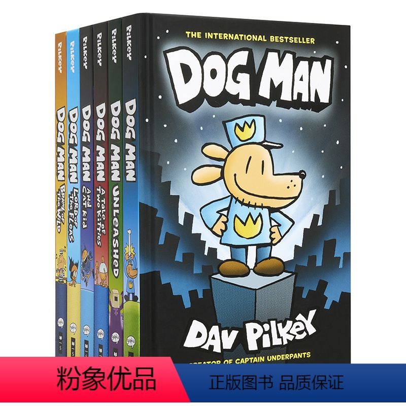精装6册】Dog Man神探狗狗#1-6 【正版】神探狗狗Dog Man1-11精装 狗狗侦探漫画书 Dav Pil精》Dav著【摘要 书评 ...