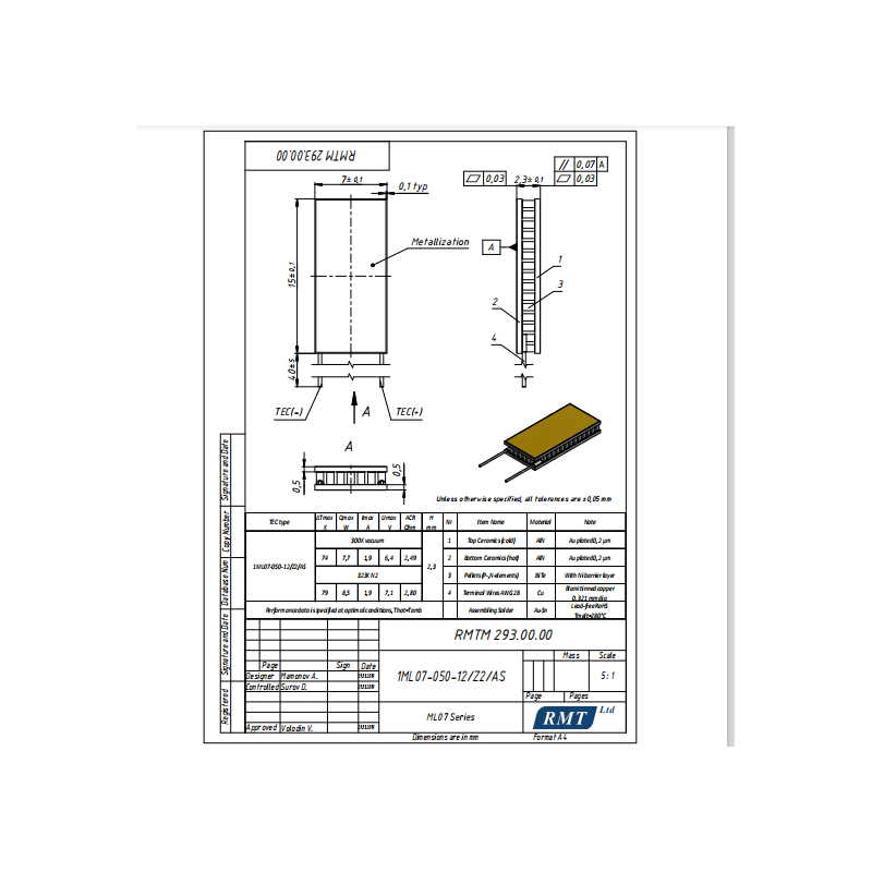 RMT TEC控温器 1ml07-050-12 货期 8-10周 50PCS装视频介绍_RMT TEC控温器 1ml07-050-12 货期 ...