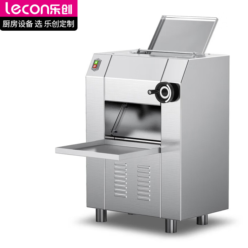 乐创(lecon)压面机商用 电动 大型擀面机食堂揉面压皮机220V/380V 350kg/h LC-J-YP350视频介绍_乐创(lecon ...