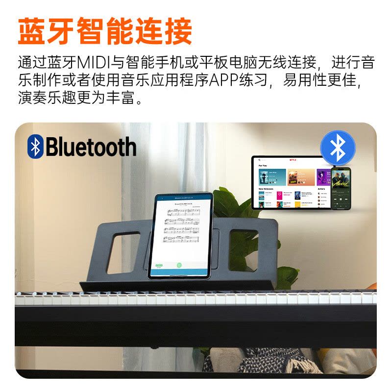 罗兰(Roland)电钢琴FP18智能电子钢琴88键重锤便携式成人儿童初学者家用钢琴黑色【价格 图片 品牌 报价】-苏宁易购