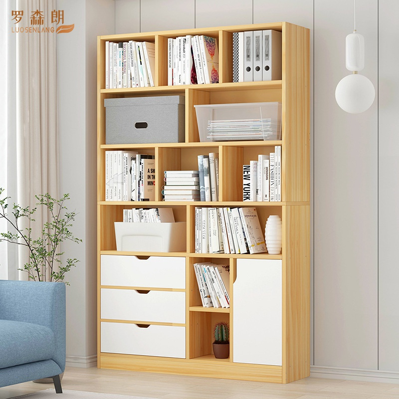 订做书架书柜,家庭简易书架款式,书桌书柜定制_大山谷图库