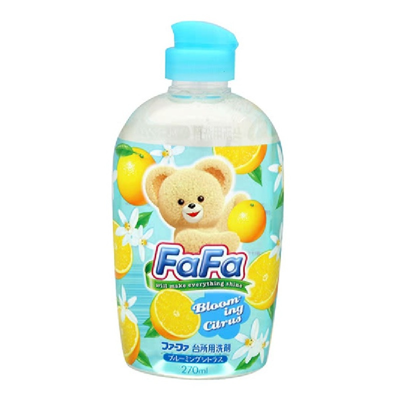 (NFF-003) (可洗蔬果)Nissan FaFa 熊寶貝洗潔精 (藍色) #清爽柑橘 270ml | 香港蘇寧 SUNING