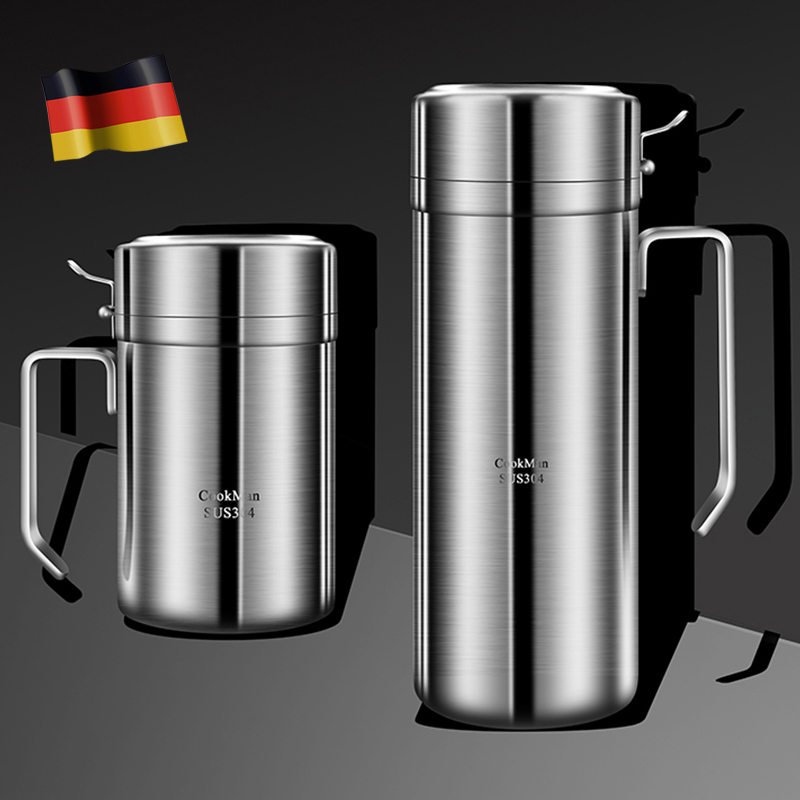 伯格油壶-小号-550ML [食品级304钢] 德国油壶304不锈钢欧式防漏家用大容量厨房装油罐壶食用油倒油瓶报价_参数_图片_视频_怎么样_问答-苏宁易购