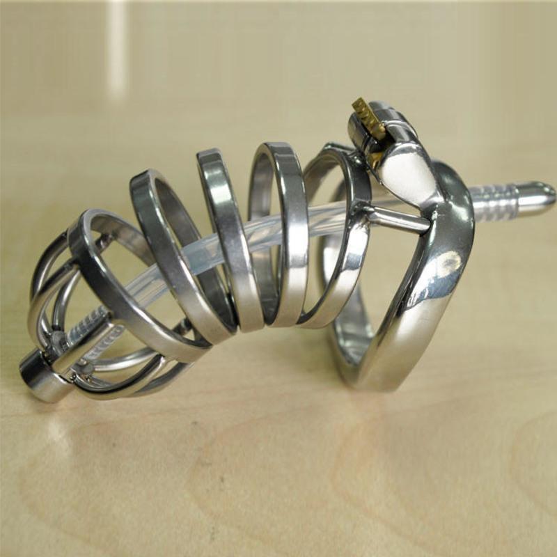 吉祥小炮金属男用贞操裤cb锁SM另类玩具阴茎鸡鸟笼贞操锁戒撸防 长款+40mm卡环+导管视频介绍_吉祥小炮金属男用贞操裤cb锁SM另类玩具阴茎鸡鸟笼贞操锁戒撸防 长款+40mm卡环+导管功能 ...