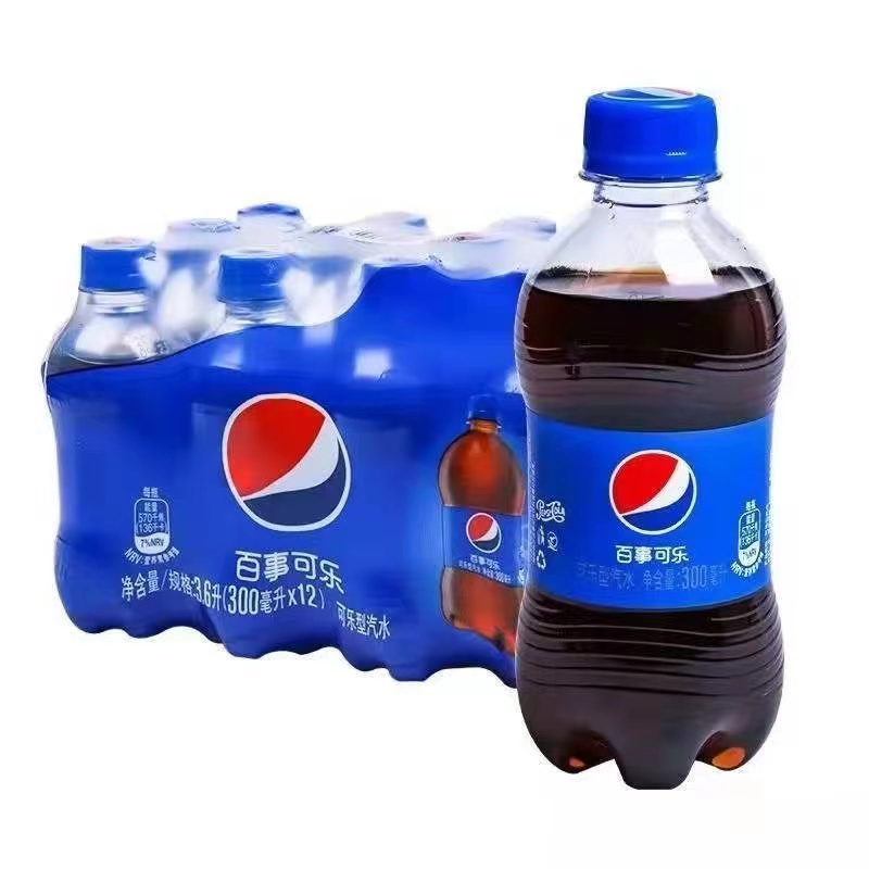 【百事(pepsi)碳酸饮料】 百事可乐300ml*12瓶碳酸饮料迷你瓶装可乐汽水饮品【价格 图片 品牌 报价】-苏宁易购勐作食品饮料专营店