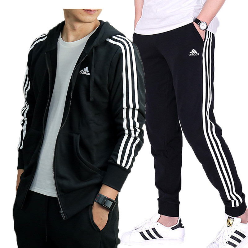 阿迪达斯(adidas)运动套装其他 Adidas/阿迪达斯 男套装 运动服连帽休闲外套 针织常规款跑步长裤S98786 BP8742【价格 ...